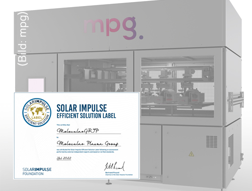 Molecular Plasma Group (MPG) obtains Solar Impulse Efficient Solution ...